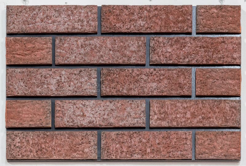 Close Up of Brick Wall, Example of Facing Material. Real Photography ...