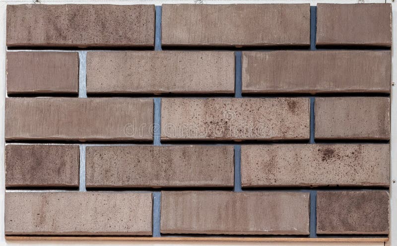 Close Up of Brick Wall, Example of Facing Material. Real Photography ...