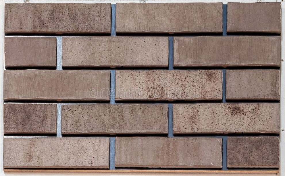 Close Up of Brick Wall, Example of Facing Material. Real Photography ...