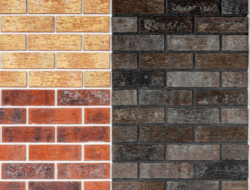 Close Up of Brick Wall, Example of Facing Material. Real Photography ...
