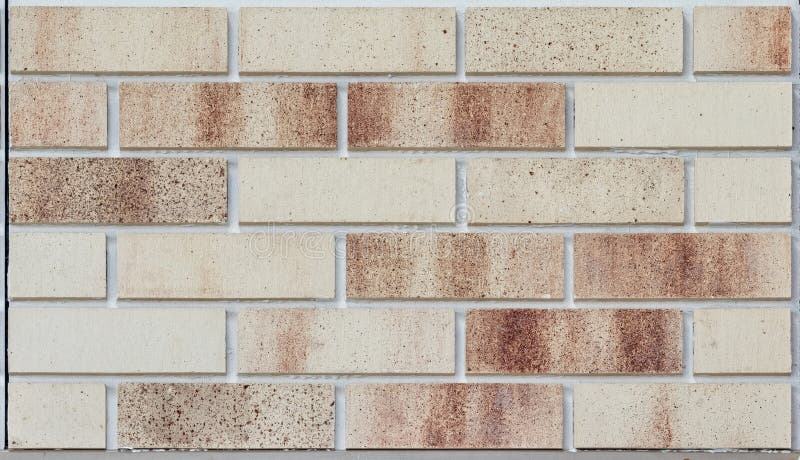 Close Up of Brick Wall, Example of Facing Material. Real Photography ...