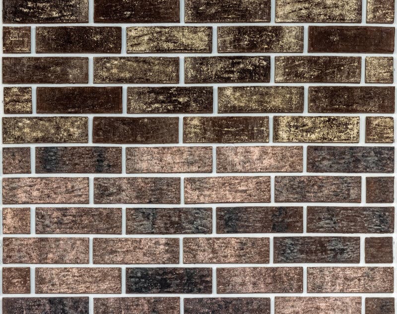 Close Up of Brick Wall, Example of Facing Material. Real Photography ...