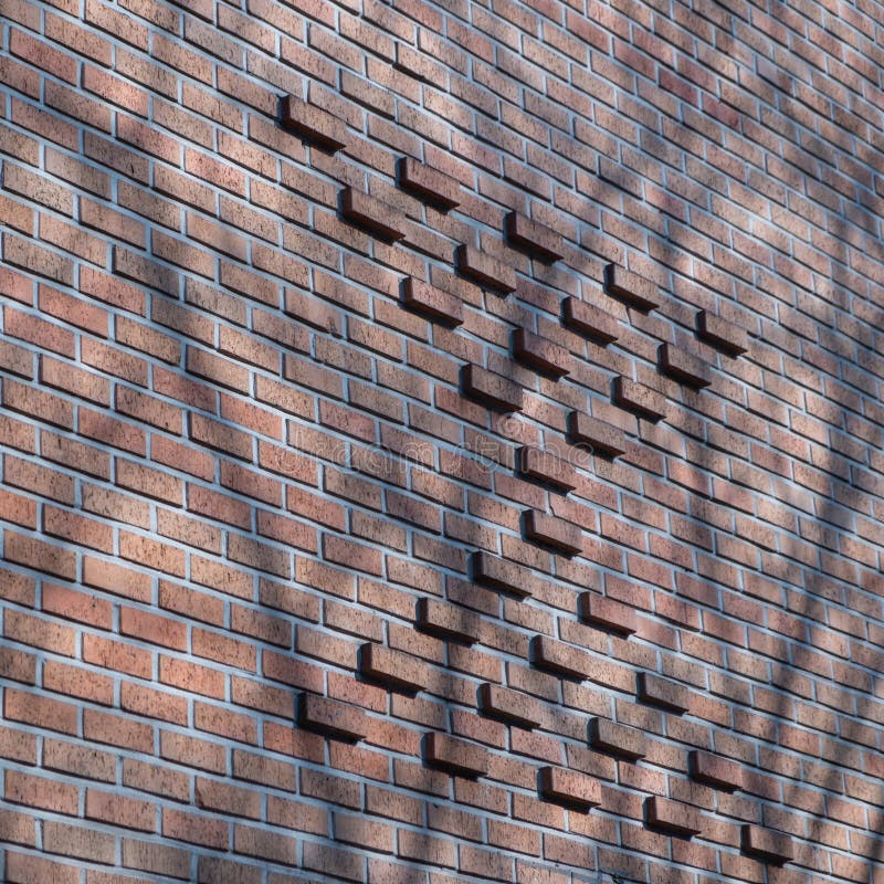 A Close-up of a Brick Wall Pattern Texture. with Light and Shadow Stock ...