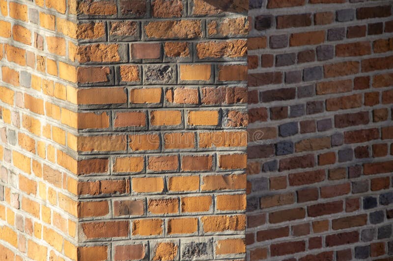 Close-up of a Brick Wall Showcasing Texture and Color Variations, Ideal ...