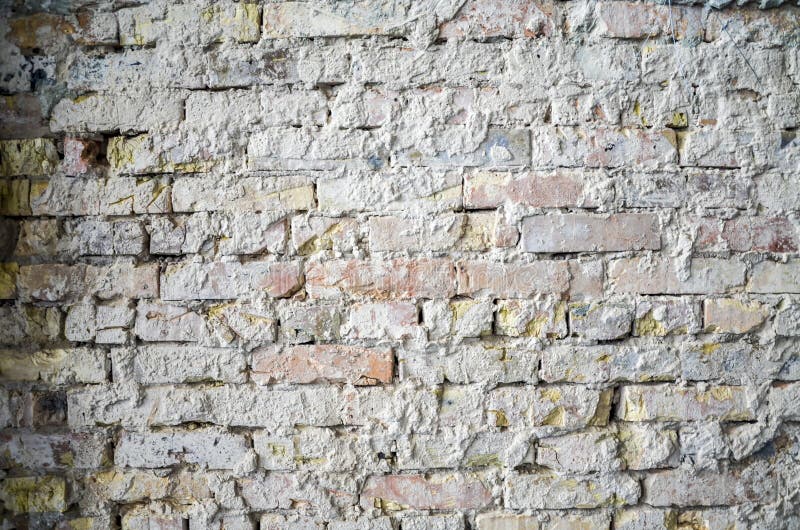 Brick Wall Straight on View Texture Background with with Mortar and ...
