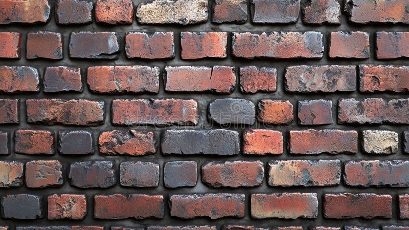 Close Up of a Brick Wall Showing Texture and Color Variations in Bricks Stock Image - Image of ...