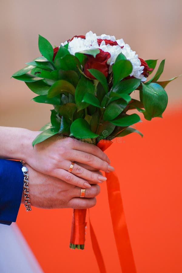 A Close Up on a Bride Hand. Stock Image - Image of body, fingernail ...