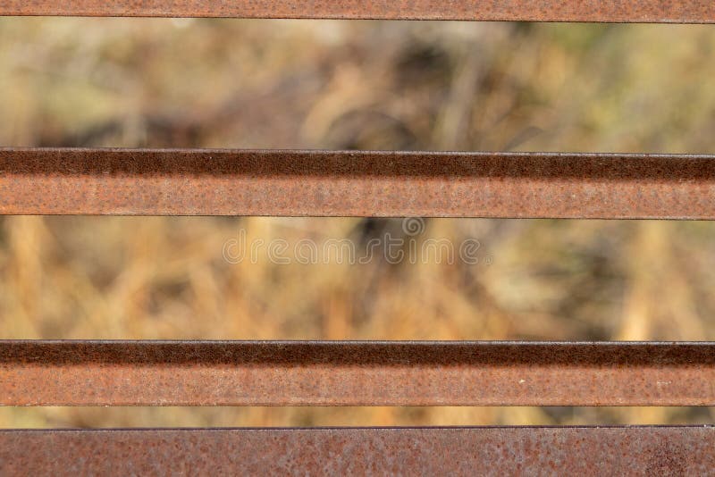 Close Up of a Bridge Railing Background Stock Image - Image of metal ...