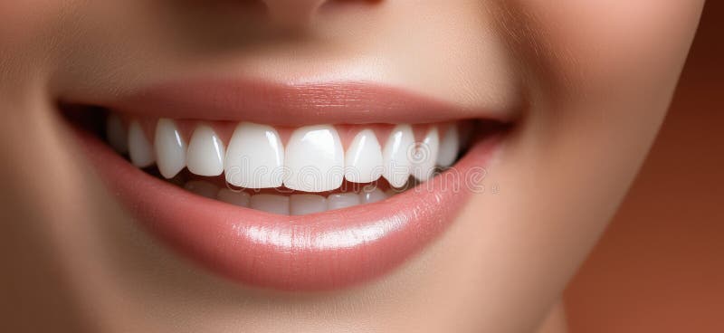 Close-up of a Bright, Healthy Smile Showcasing Perfect White Teeth and ...
