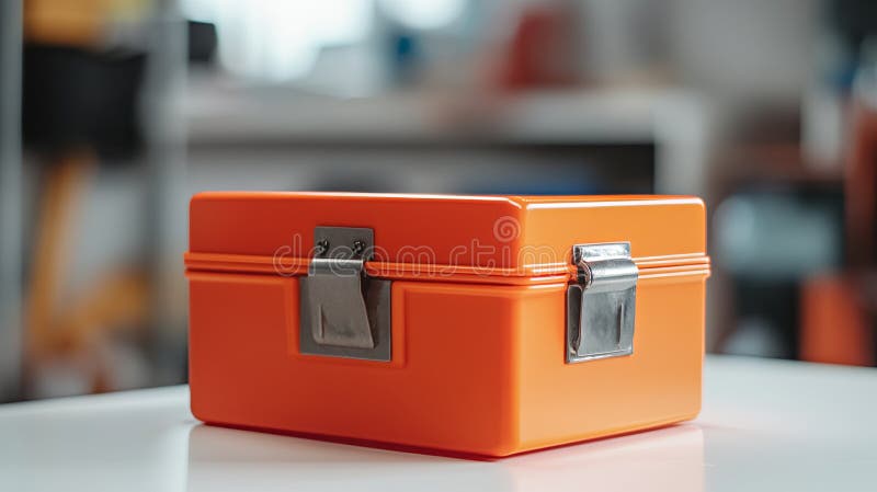 Close Up Bright Minimalistic Toolbox Clean White Table Digital Stock ...