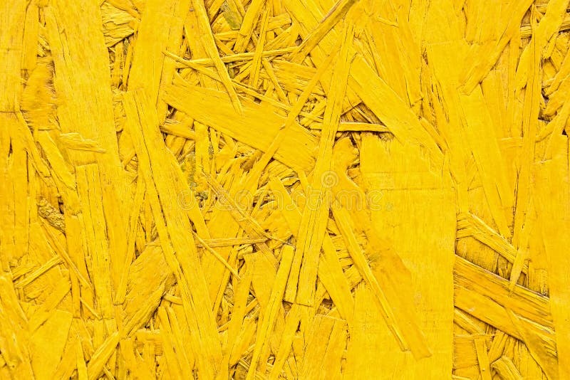 Close Up Bright Yellow Particle Board Surface Stock Photo - Image of ...