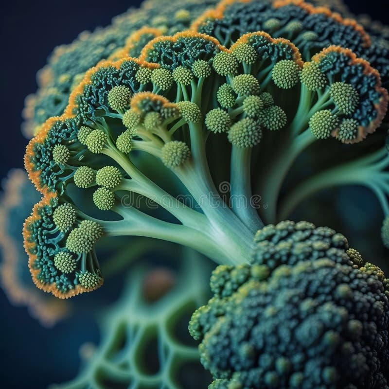 Close up of broccoli stock illustration. Illustration of freshness ...