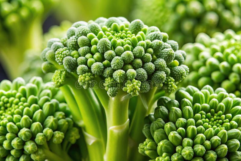 Unfolding Broccoli Buds - Generative AI Stock Photo - Image of healthy ...