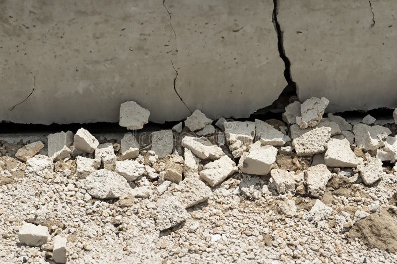 Broken Ground or Broken Cement Texture Stock Photo - Image of floor ...