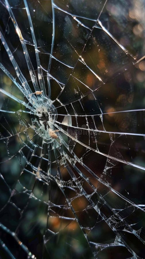 Close-up of a Broken Spider Web Stock Image - Image of arachnid ...