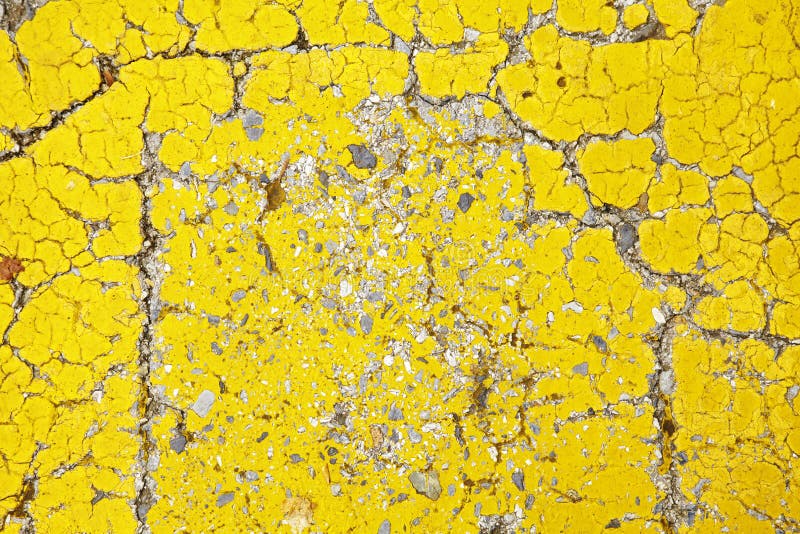 Close Up Broken Yellow Floor Stock Photo - Image of texture, light ...