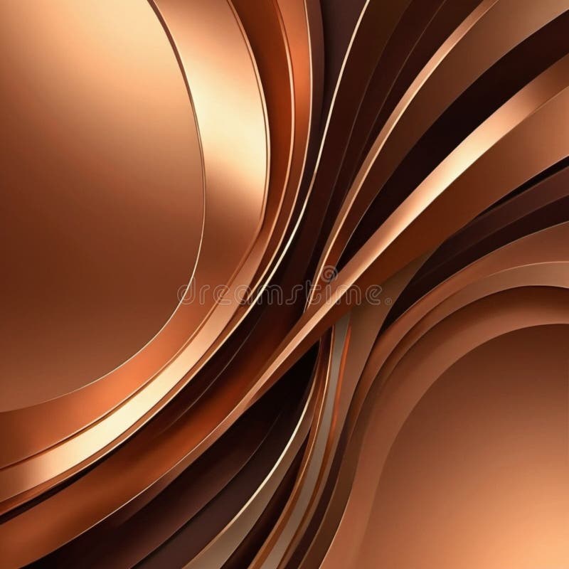 A Close-up of Bronze Surface with a Gradient, Featuring Curved Lines ...
