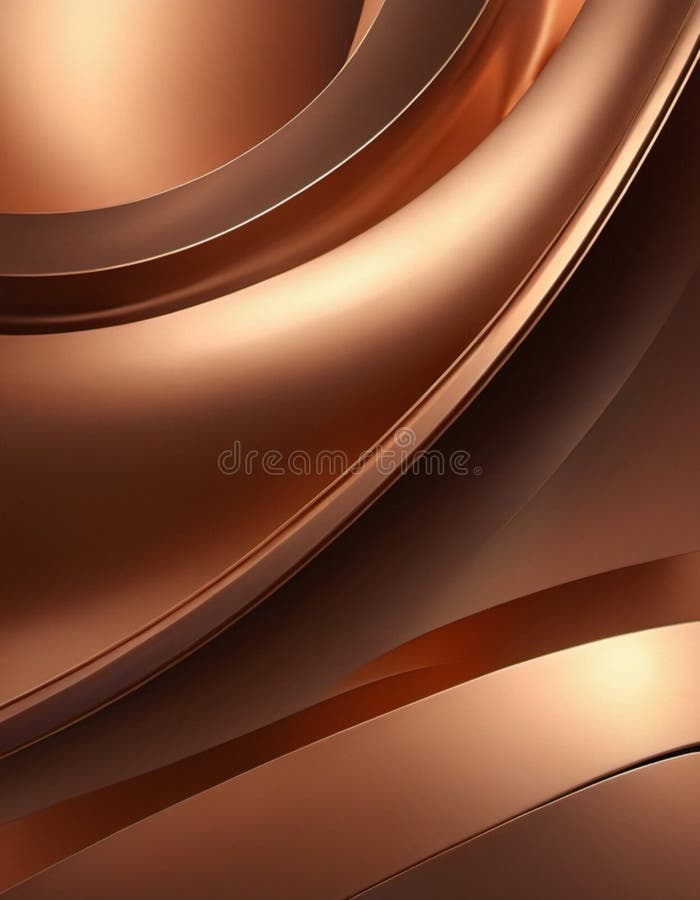 A Close-up of Bronze Surface with a Gradient, Featuring Curved Lines ...