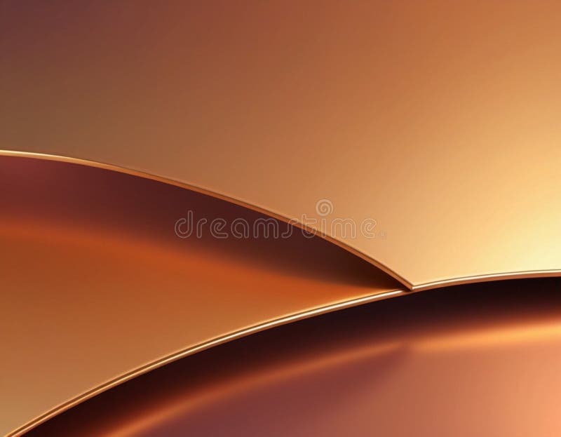A Close-up of Bronze Surface with a Gradient, Featuring Curved Lines ...