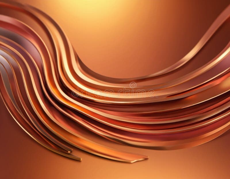 A Close-up of Bronze Surface with a Gradient, Featuring Curved Lines ...