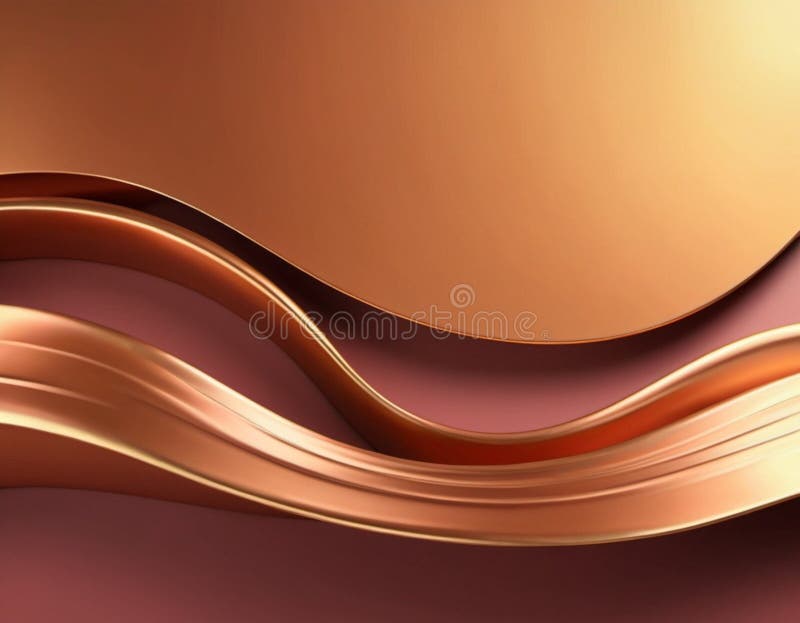 A Close-up of Bronze Surface with a Gradient, Featuring Curved Lines ...