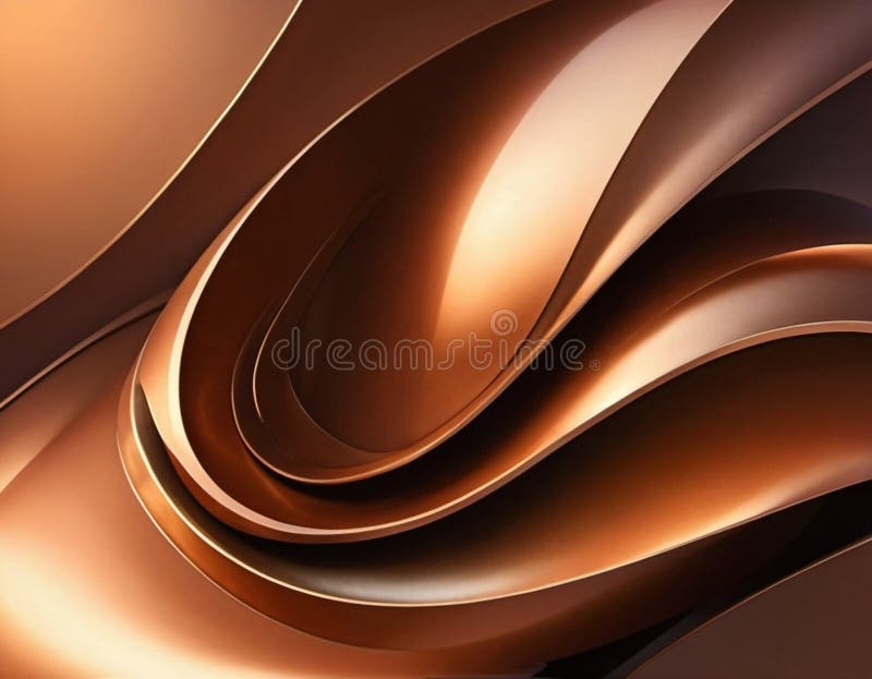 A Close-up of Bronze Surface with a Gradient, Featuring Curved Lines ...