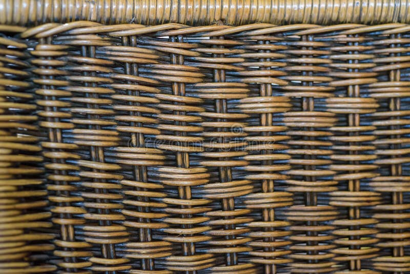 Close Up Brown Bamboo Basket Texture Background Stock Photo - Image of ...