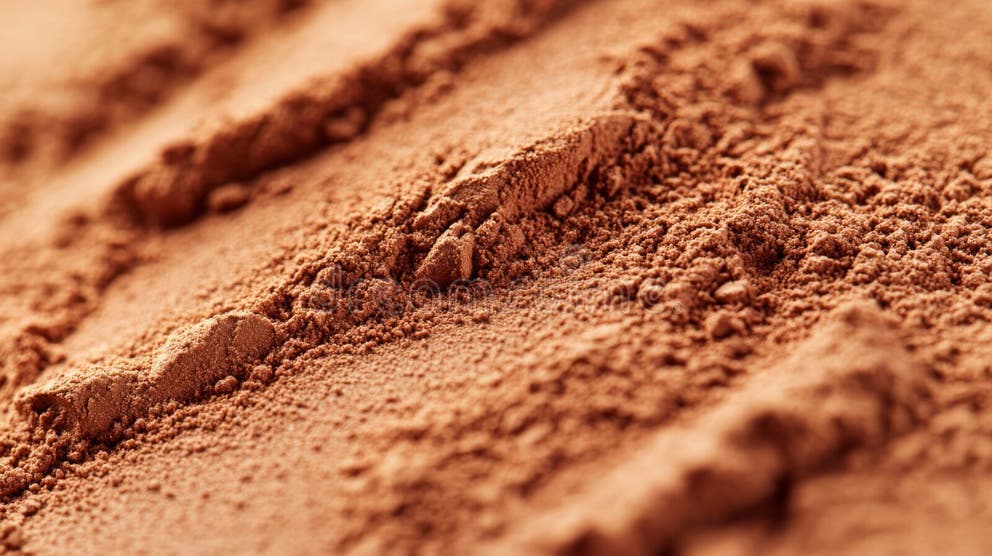 Close Up of Brown Cocoa Powder Texture Stock Illustration ...