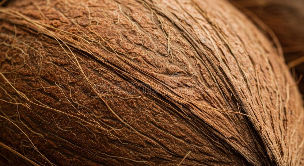Close-Up of Brown Coconut Texture Stock Illustration - Illustration of ...
