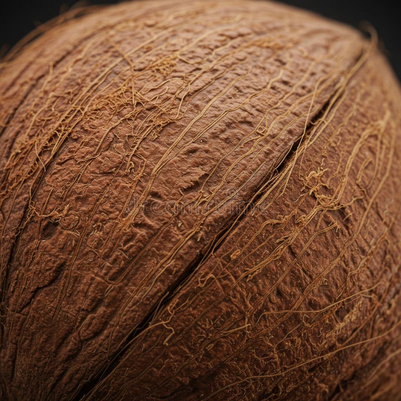 Brown Coconut Flesh Vector Icon Illustration Stock Illustration ...