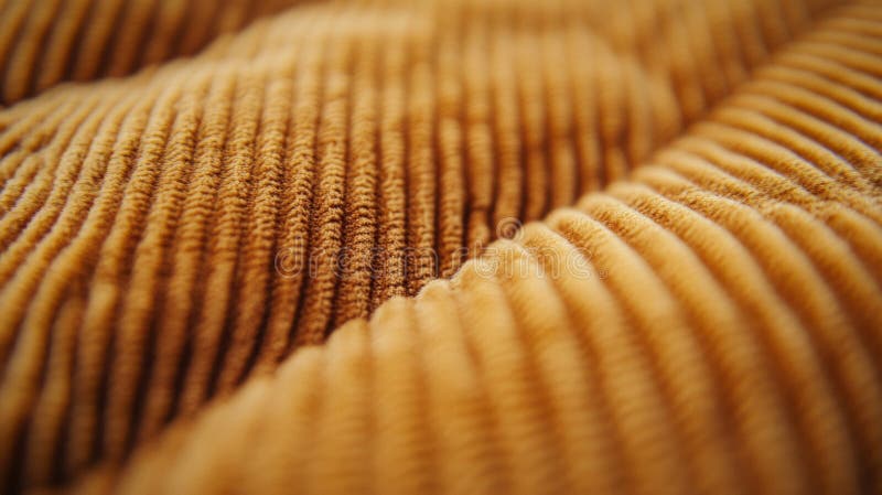 Close-up of Brown Corduroy Fabric with a Curved Pattern Stock ...