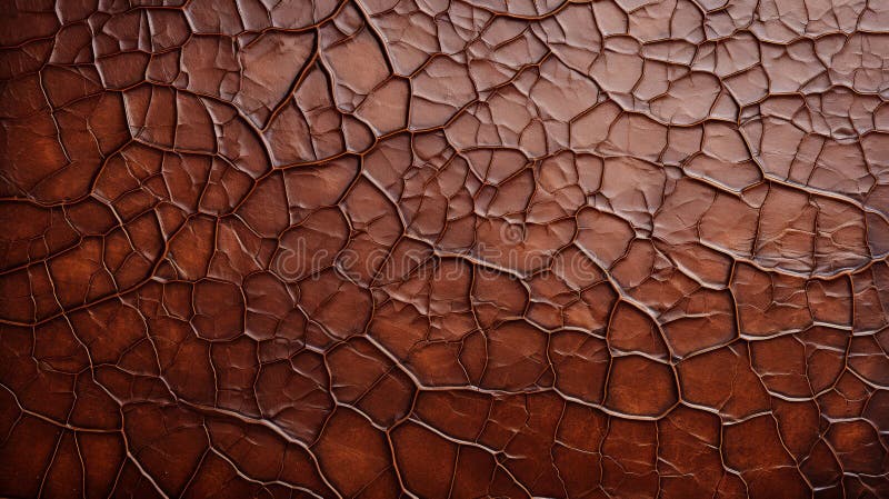 Close-up of Brown Cracked Leather Texture, Perfect for Backgrounds ...