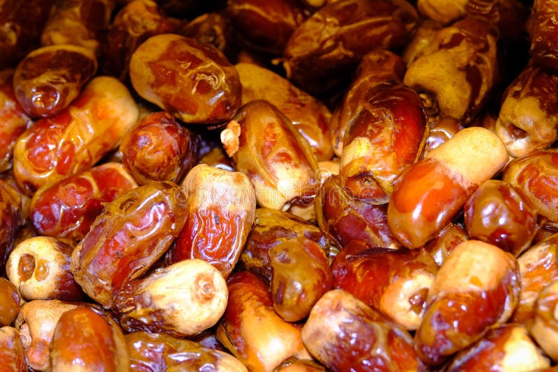 Close up of brown dates stock photo. Image of ripe, middle - 127054782
