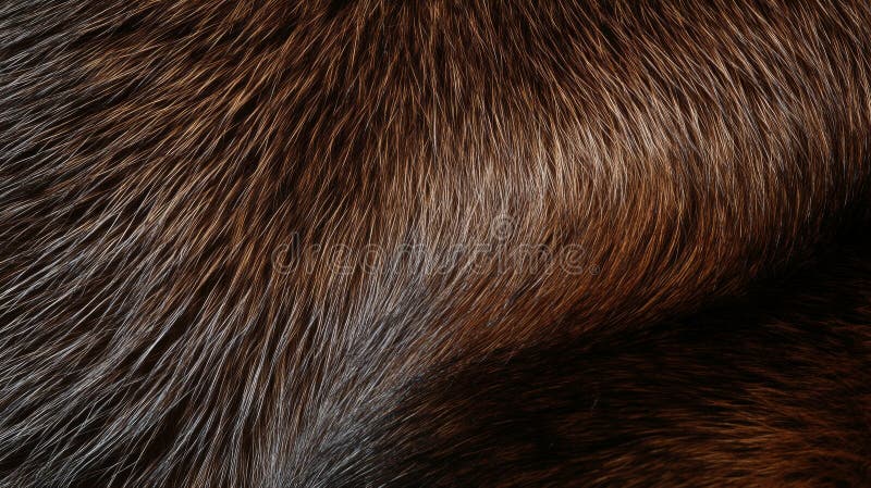 Close-up of Brown Fur with a Gradient of Light and Dark Tones Stock ...