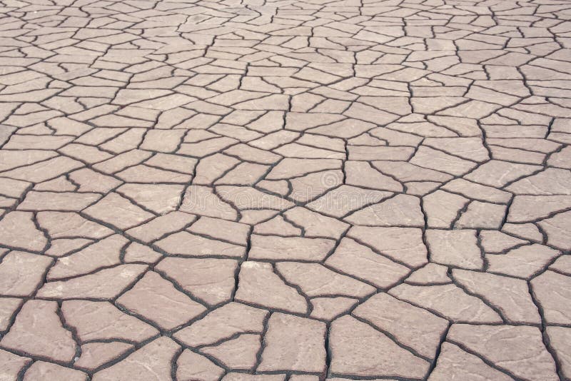 Brown or Gray Paving Slabs in Cracked Natural Patterns Texture Abstract ...