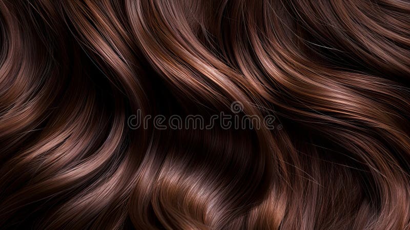A Close Up of a Brown Hair Texture Stock Illustration - Illustration of ...