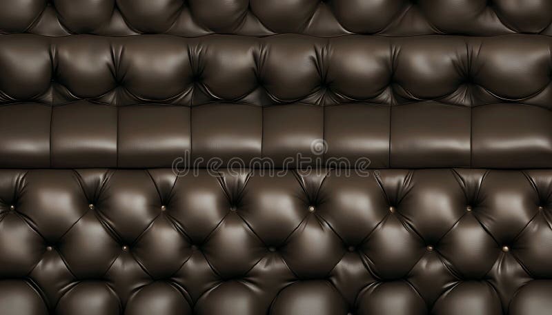 Close-up of Brown Leather Chesterfield Texture Stock Illustration ...