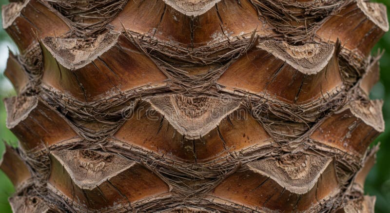 Close Up of Brown Palm Tree Trunk Texture Stock Illustration ...