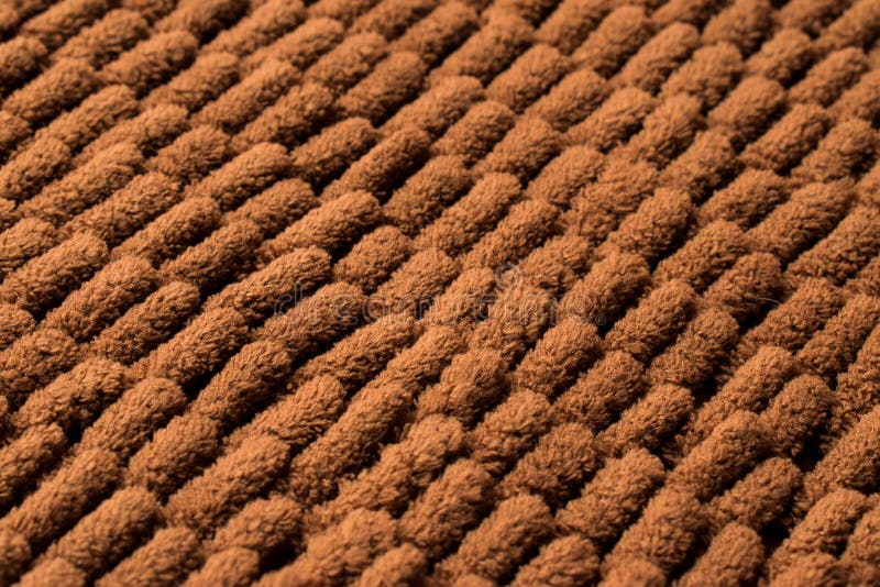 Close Up of Brown and Soft Rug Texture Stock Image - Image of cloth ...