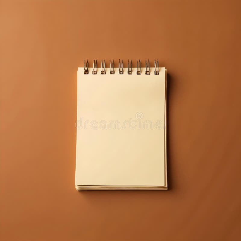 Brown notepad Background stock illustration. Illustration of note ...