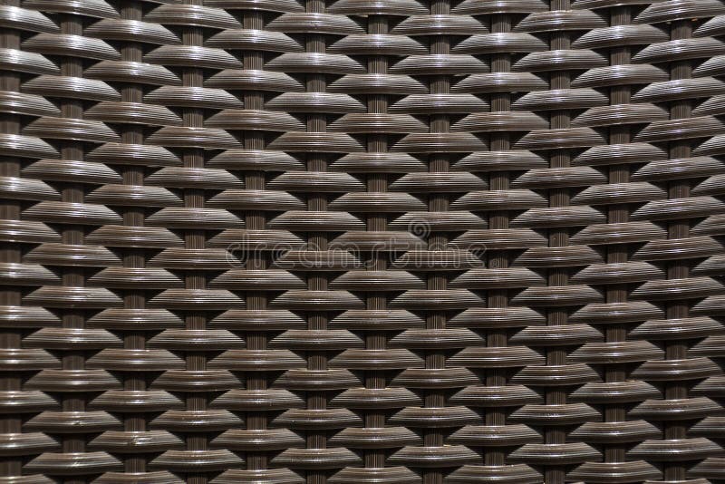 Close-up Brown Synthetic Rattan Background - Top View Stock ...