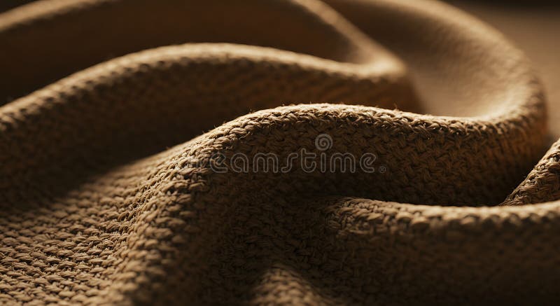 Textured Brown Fabric: a Close-Up Study of Woven Material Stock ...