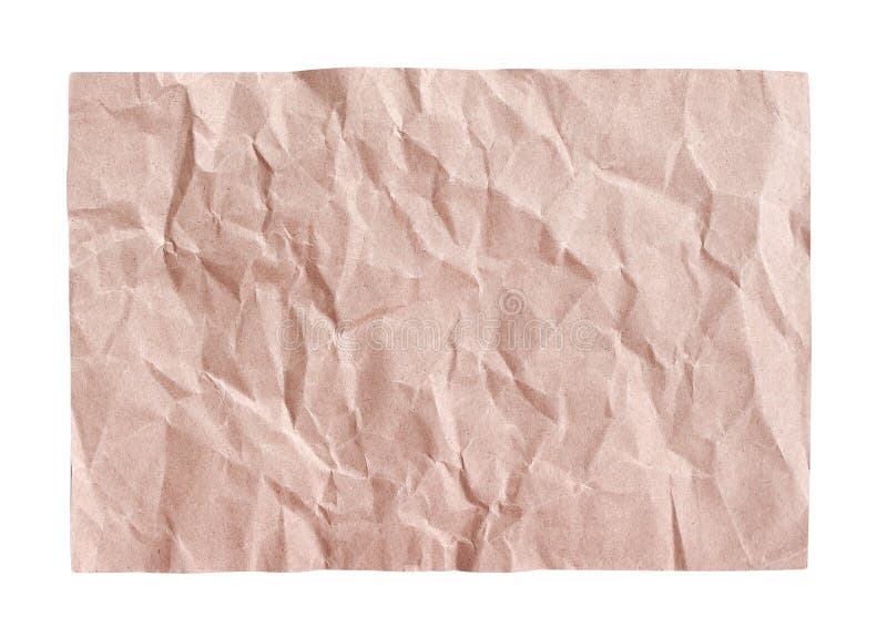 Brown Wrinkle Paper Patterns Texture Abstract Top View Isolated on ...