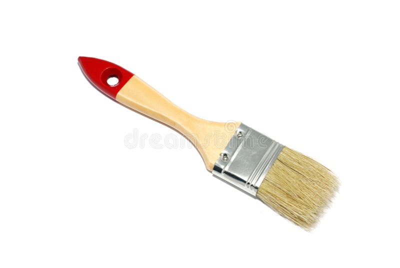 Paintbrush with Purple Paint Stock Photo - Image of photograph ...