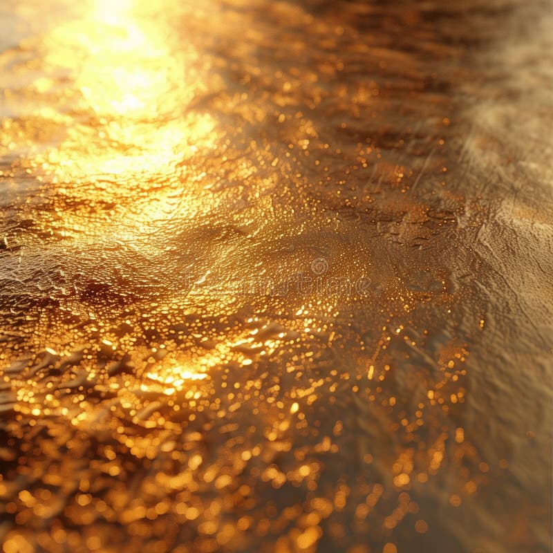 Brushed Gold Texture with Reflective Surface and Fine Scratches Stock ...