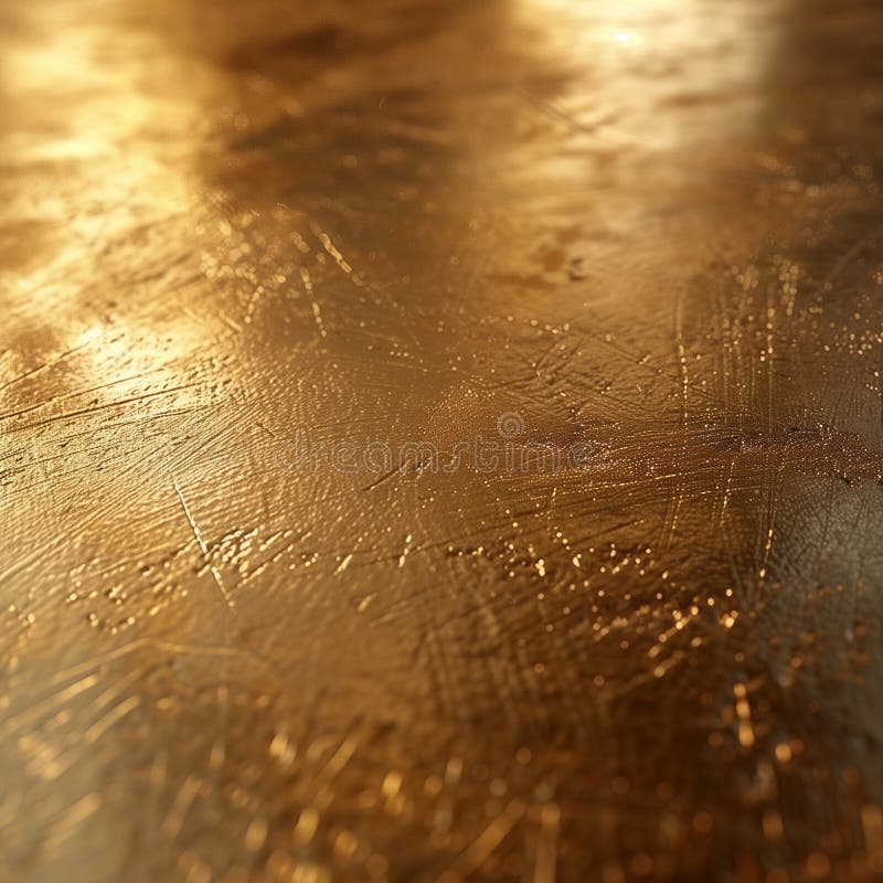 Brushed Gold Texture with Reflective Surface and Fine Scratches Stock ...