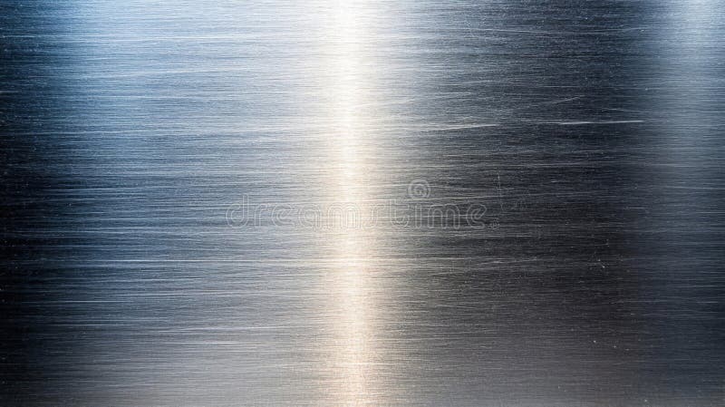 Close-up of Brushed Metal with a Glowing Highlight Stock Illustration ...