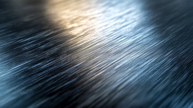Close-up of a Brushed Metal Surface with a Subtle Light Reflection ...