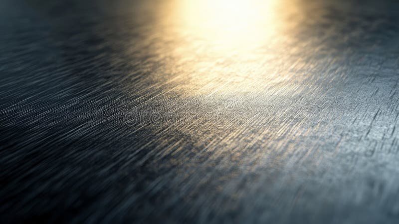 Close-up of Brushed Metal Surface with a Warm Light Gradient. Stock ...