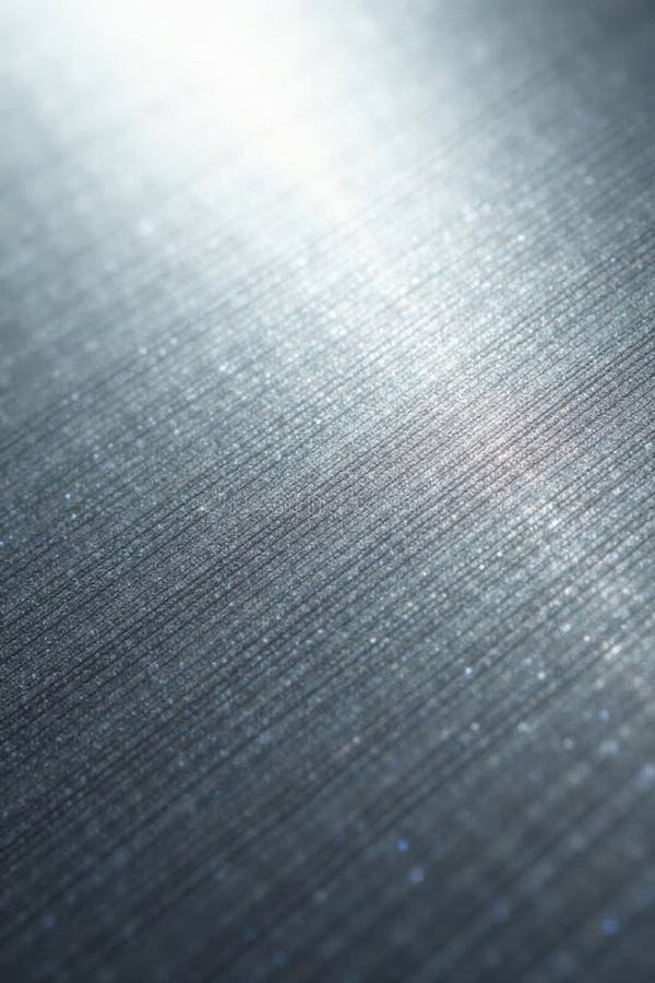 Close-up of Brushed Silver Surface Showing Fine Linear Texture ...